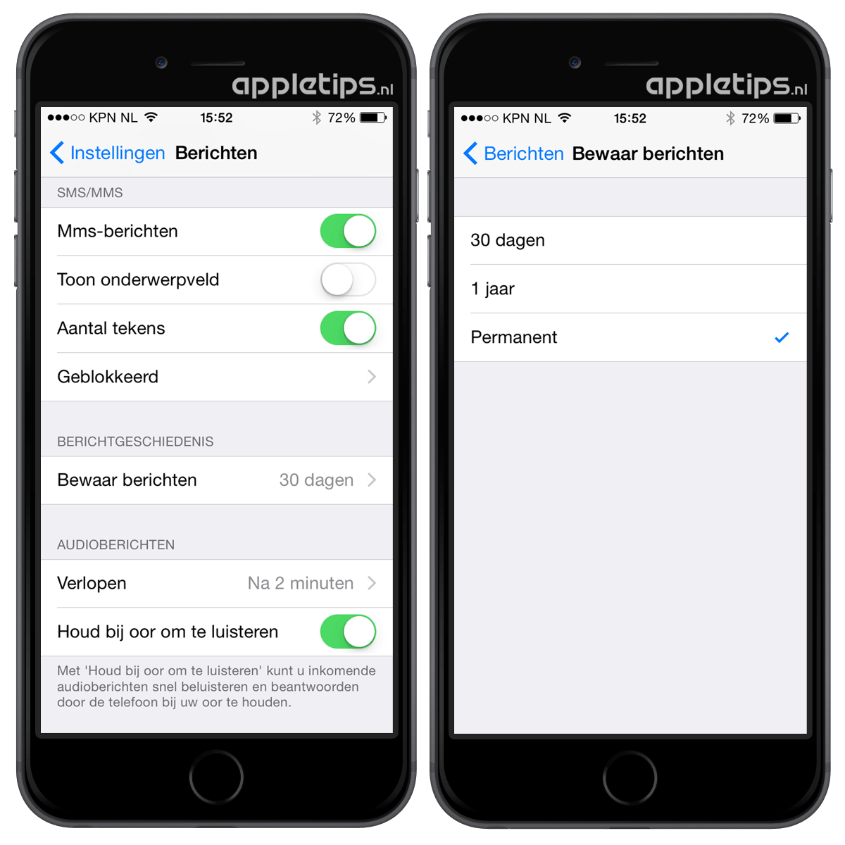Automatisch berichten verwijderen in iOS (iPhone/iPad) - appletips