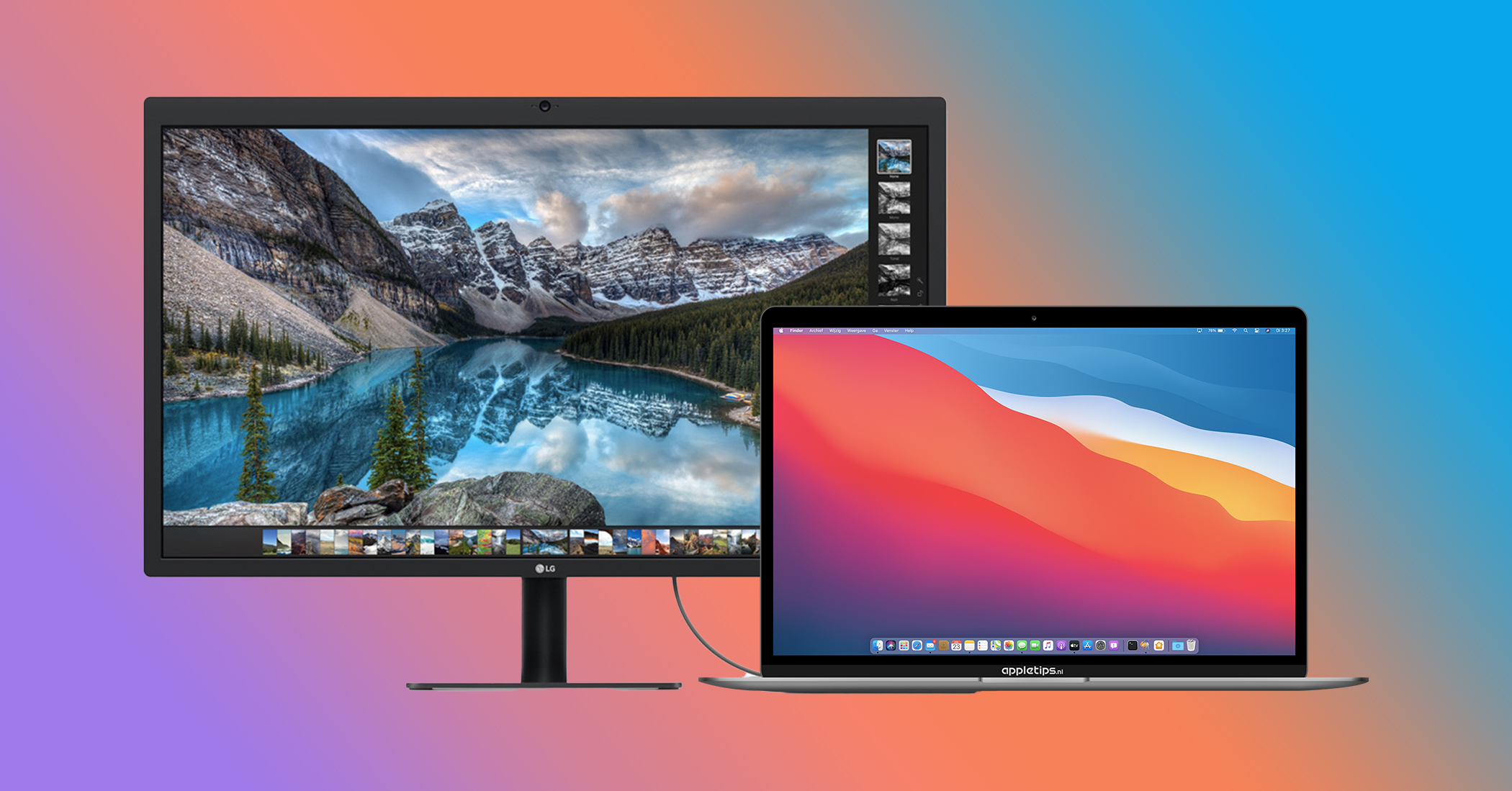 Meerdere beeldschermen aansluiten op een Mac - appletips