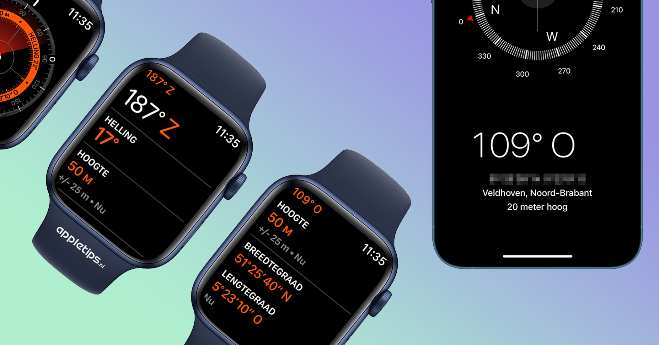 Hoogte bekijken via Kompas voor iPhone en Apple Watch - appletips