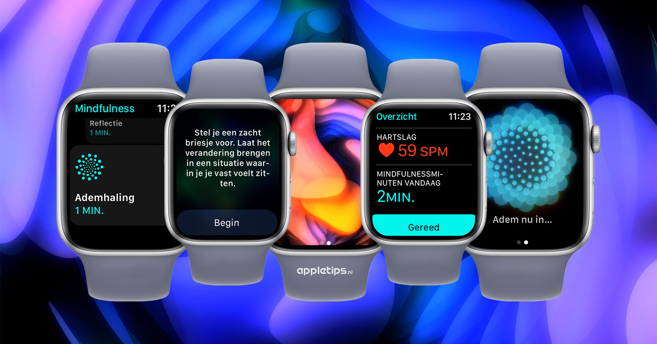 Mindfullness applicatie gebruiken op een Apple Watch - appletips