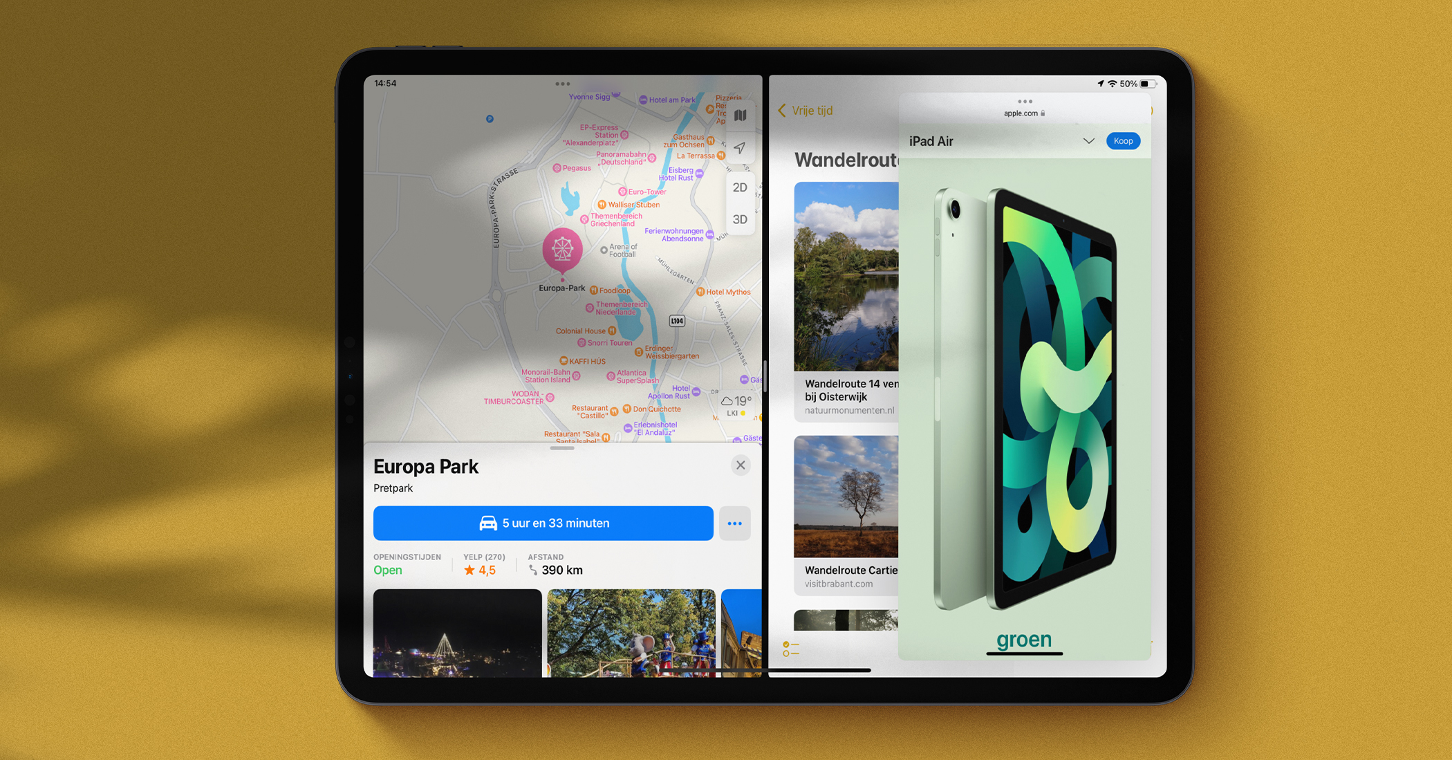 Uitleg Split View activeren op een iPad, twee apps weergeven - appletips