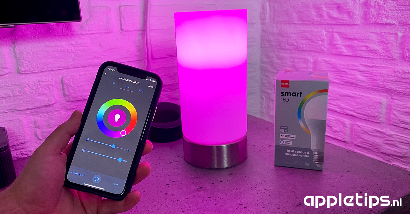 HEMA smart verlichting, bedien lampen met je iPhone - appletips