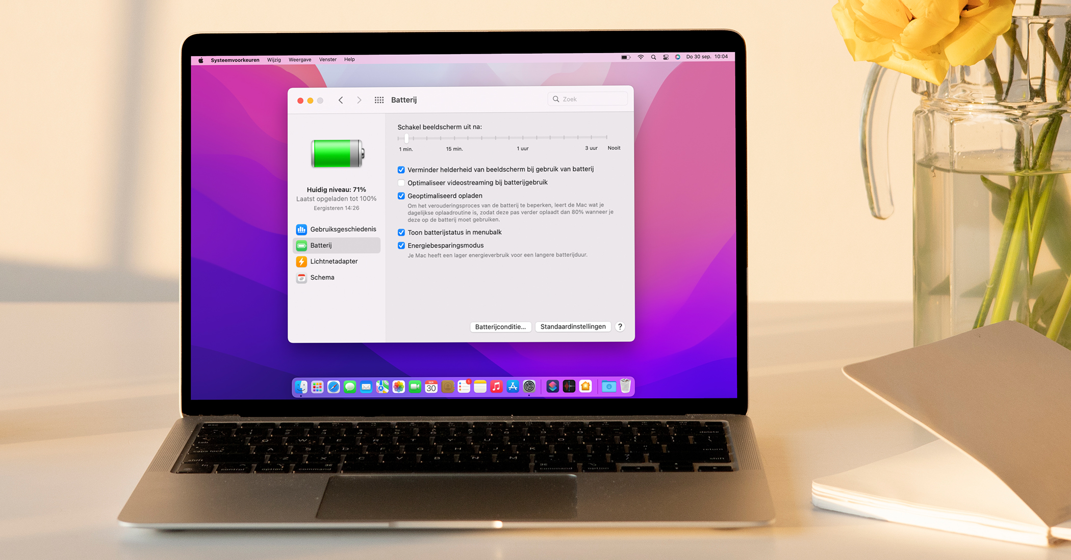 macOS Monterey: Energiebesparingsmodus voor MacBooks - appletips