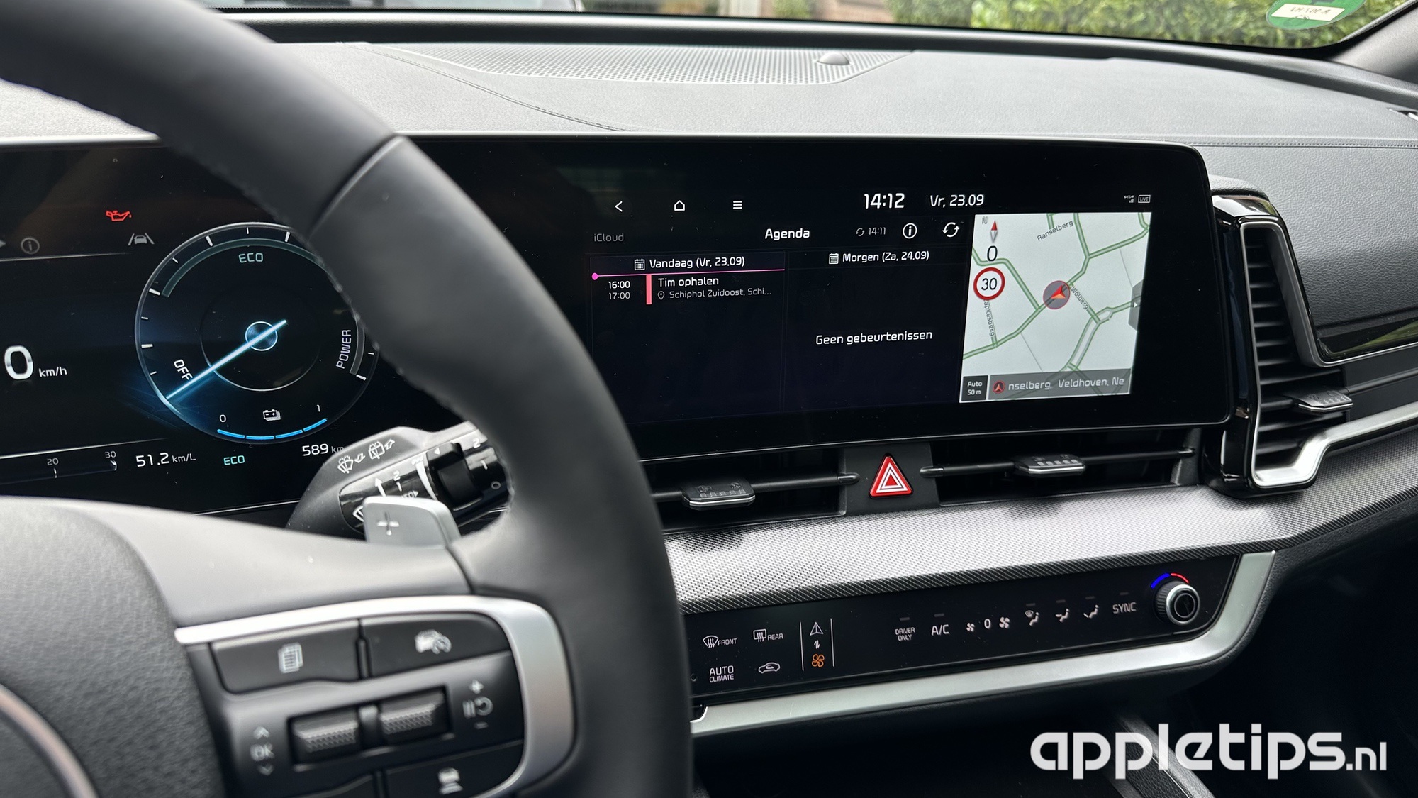Kia Connect app koppelen met iCloud Agenda - appletips