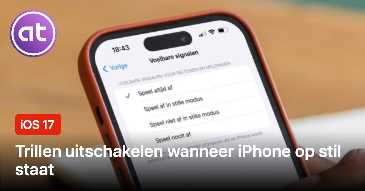 Trillen uitschakelen bij geluid uit op iPhone - appletips