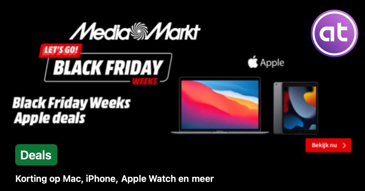 Black Friday weeks MediaMarkt: Korting op iPhone en iPad - appletips
