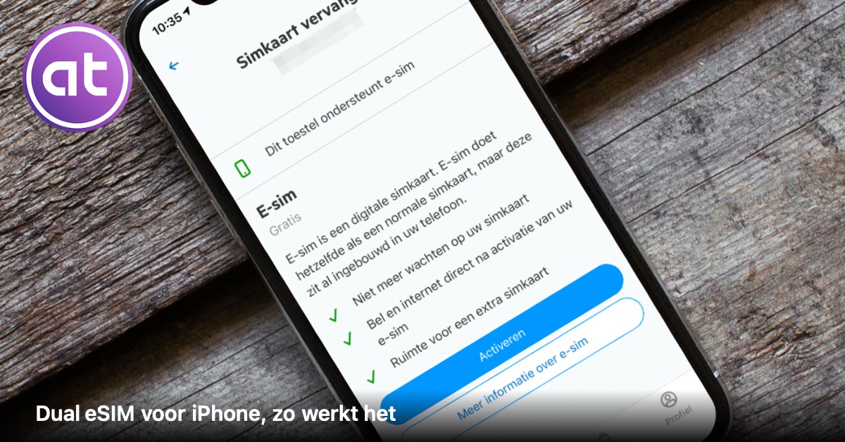 Uitleg Dual eSIM voor iPhone: Twee virtuele simkaarten - appletips