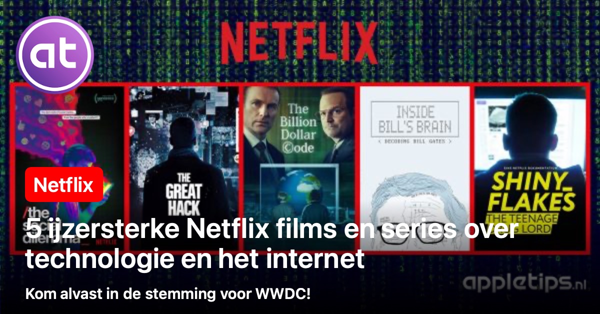 5 Netflix kijktips met als thema technologie en internet - appletips