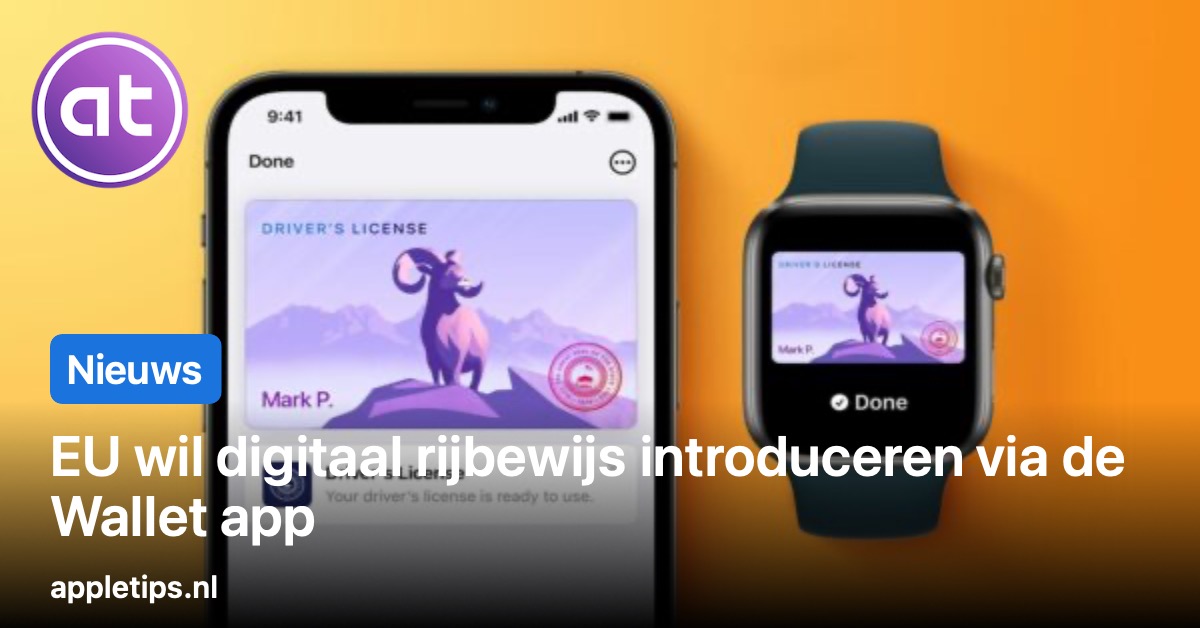 EU wil digitaal rijbewijs en ID introduceren - appletips