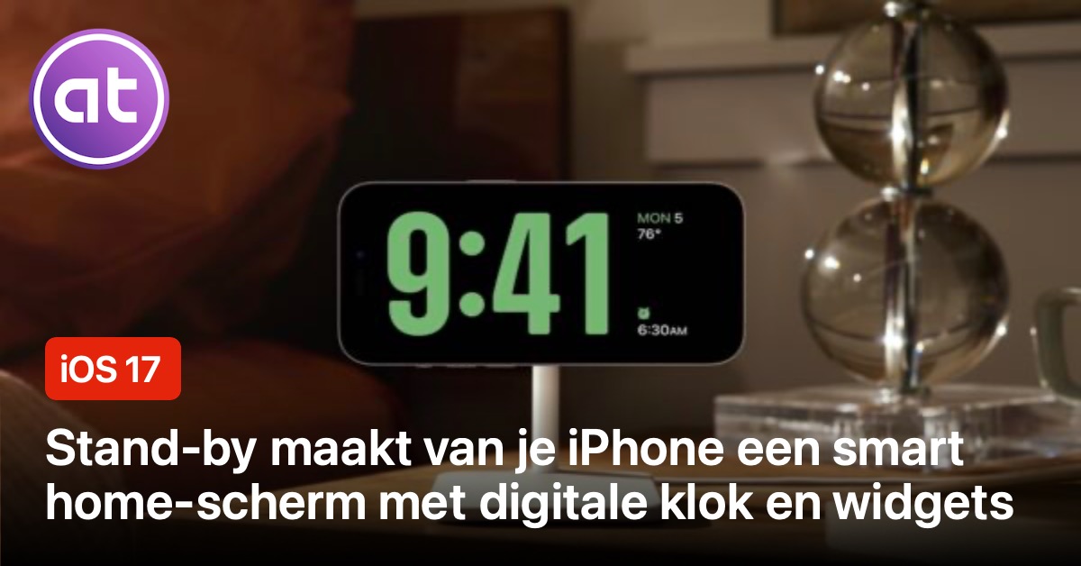Stand-by met widgets gebruiken op een iPhone - appletips
