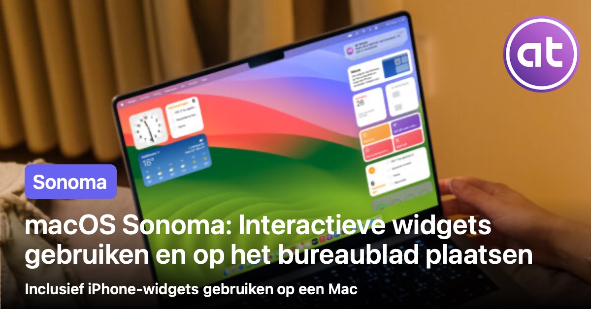 Interactieve widgets op het Mac bureaublad plaatsen - appletips