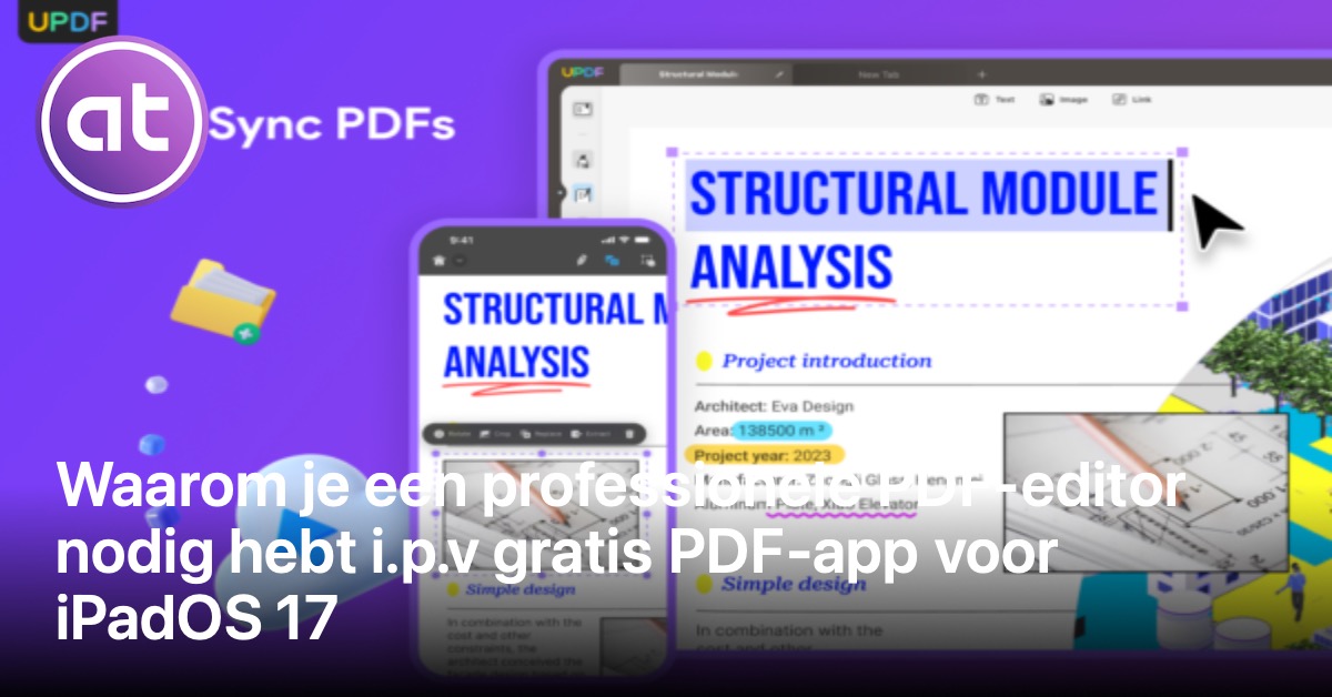 Professionele PDF-editor vs. gratis iPadOS PDF-app - appletips