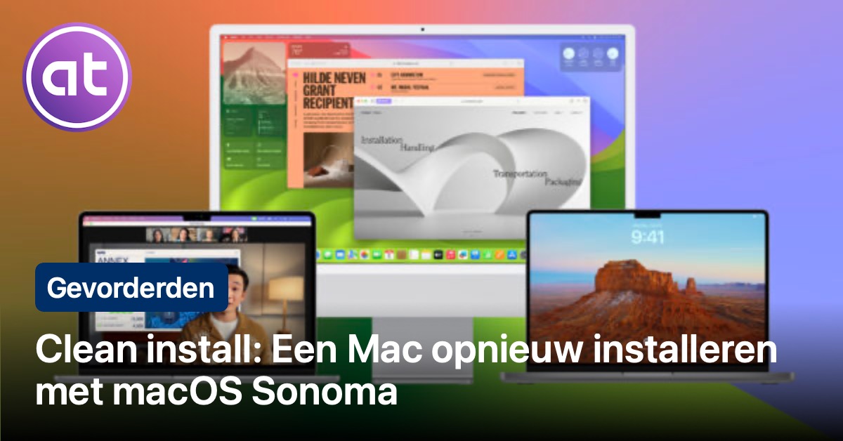 macOS Sonoma opnieuw installeren via Clean Install - appletips