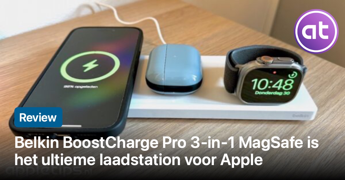 Belkin BoostCharge Pro 3-in-1 MagSafe laadstation - appletips
