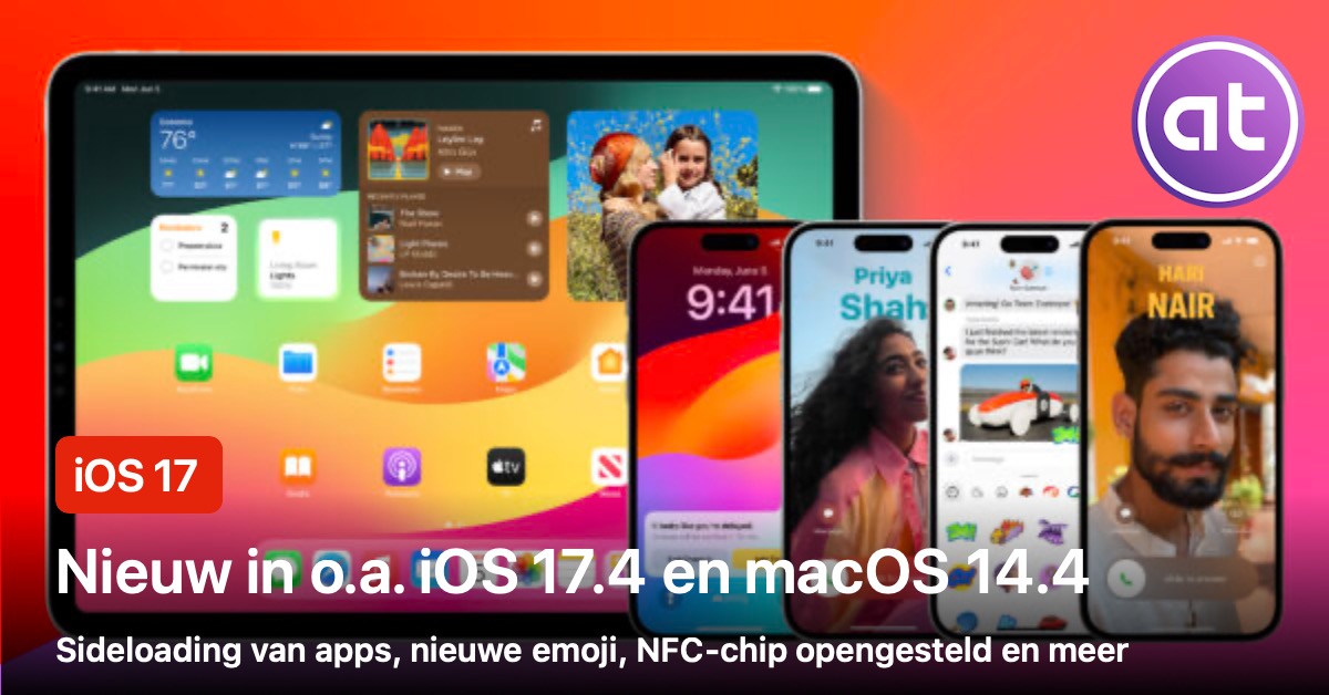 Nieuw in iOS 17.4 met o.a. sideloading van apps - appletips