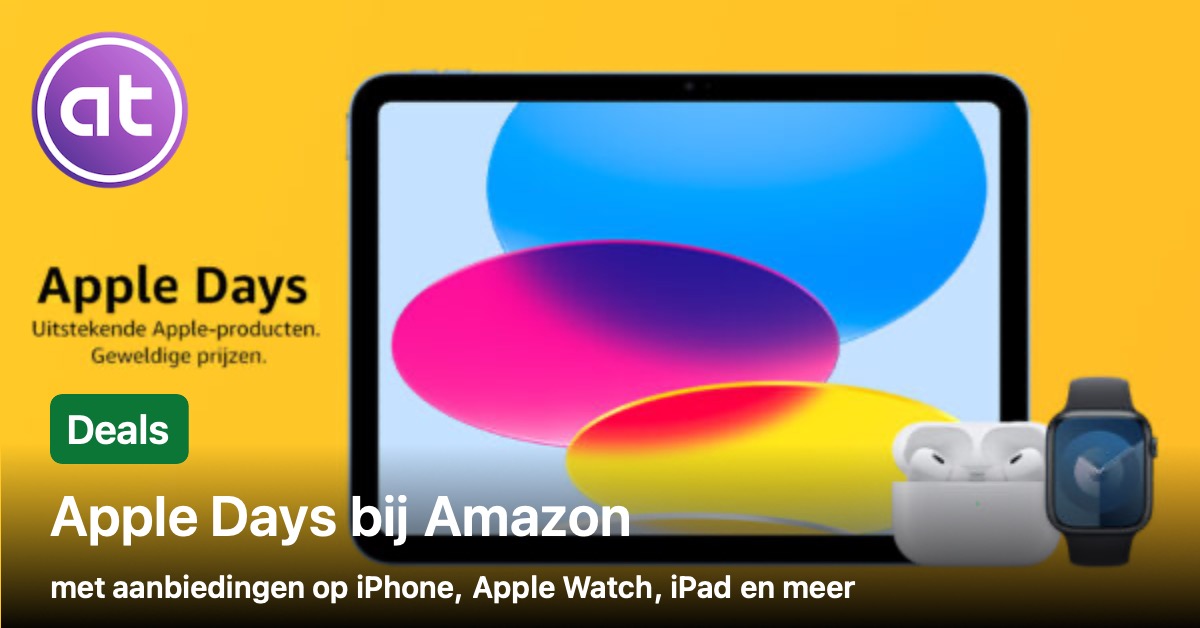 Apple Days bij Amazon met korting op Apple-producten - appletips