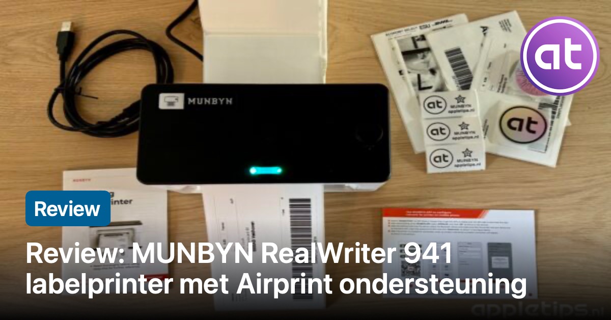 MUNBYN RealWriter 941 labelprinter review - appletips