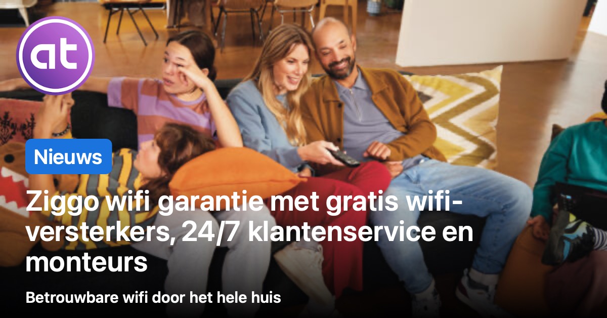 Ziggo: wifi garantie met gratis wifi-versterkers - appletips