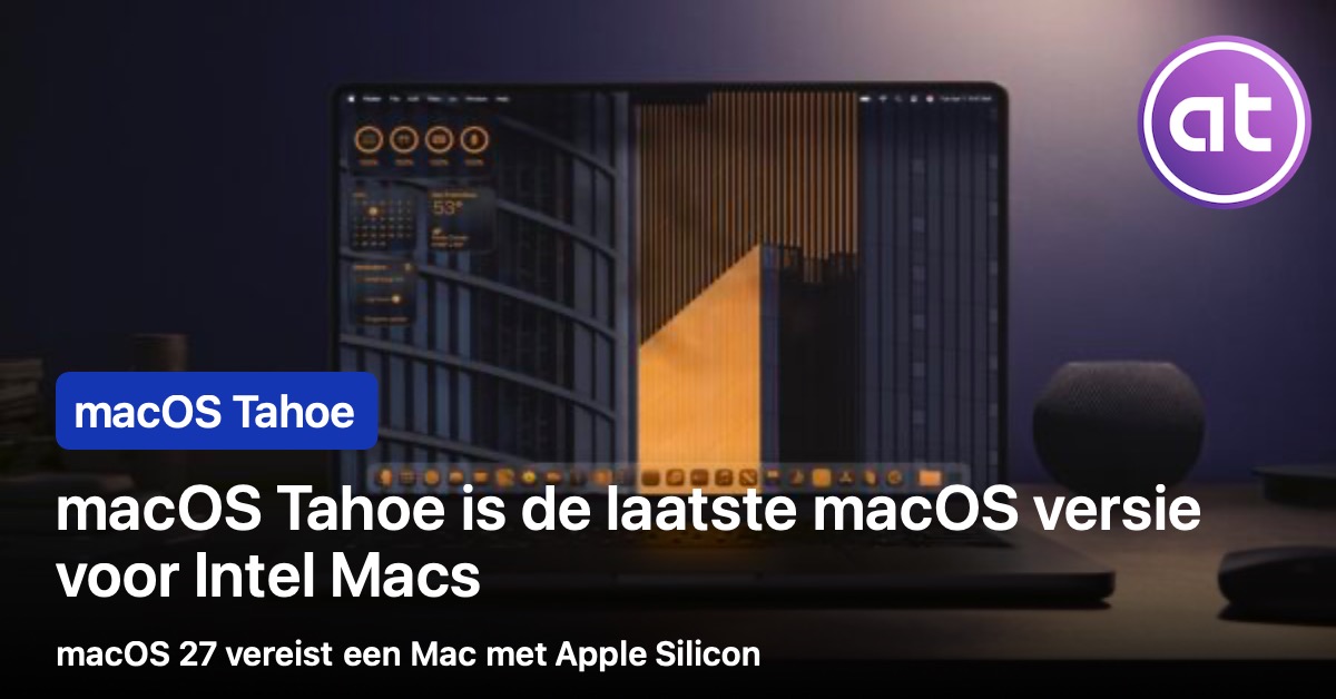 macOS Tahoe is de laatste macOS versie voor Intel Macs - appletips