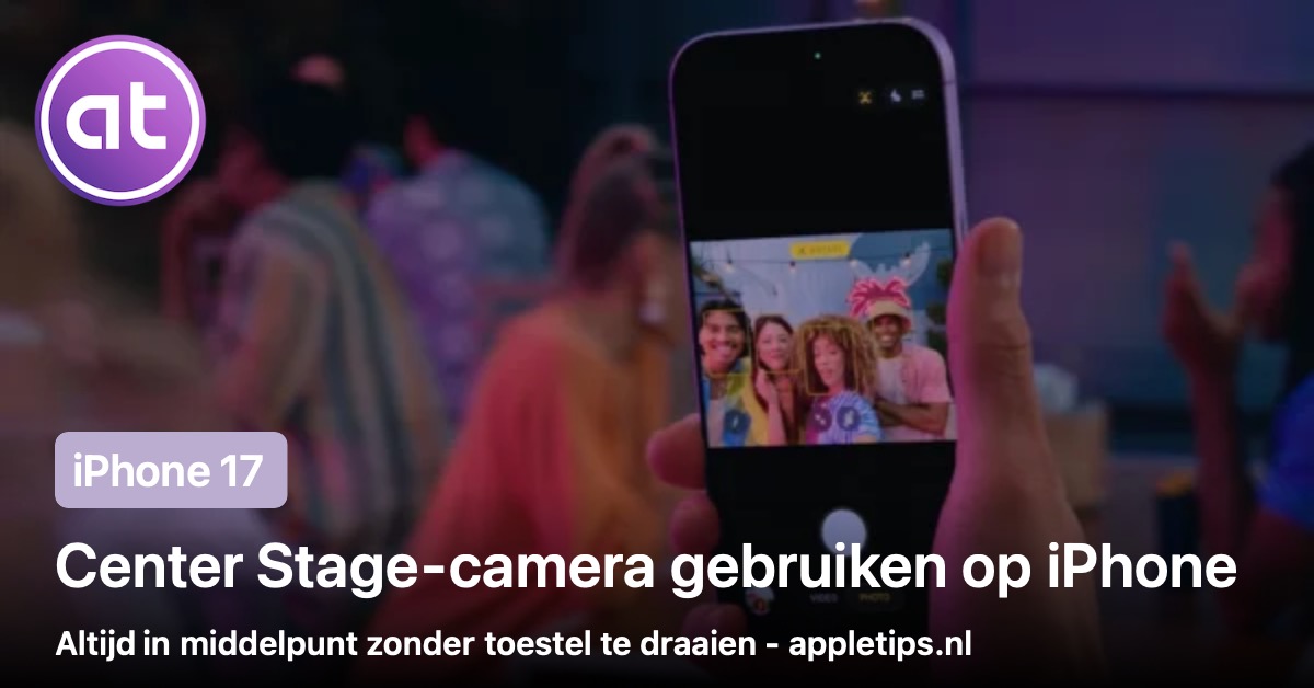 Center Stage-camera gebruiken op iPhone (middelpunt) - appletips