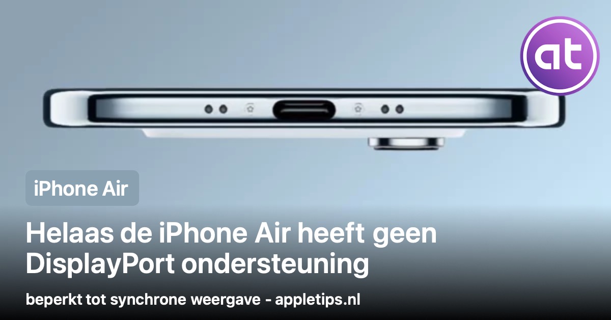 DisplayPort ondersteuning voor iPhone uitgelegd - appletips
